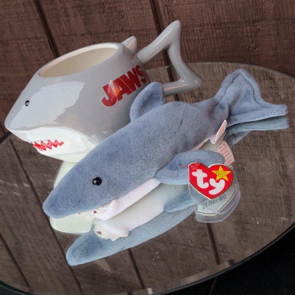 Ty | Dining | Jaws Mug Crunch The Shark Beanie Baby | Poshmark
